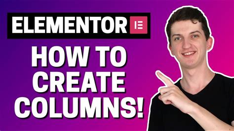 How To Add Columns In Elementor Youtube
