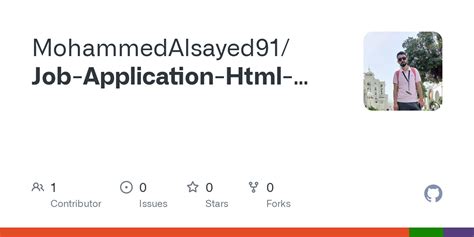 Github Mohammedalsayed91job Application Html Css