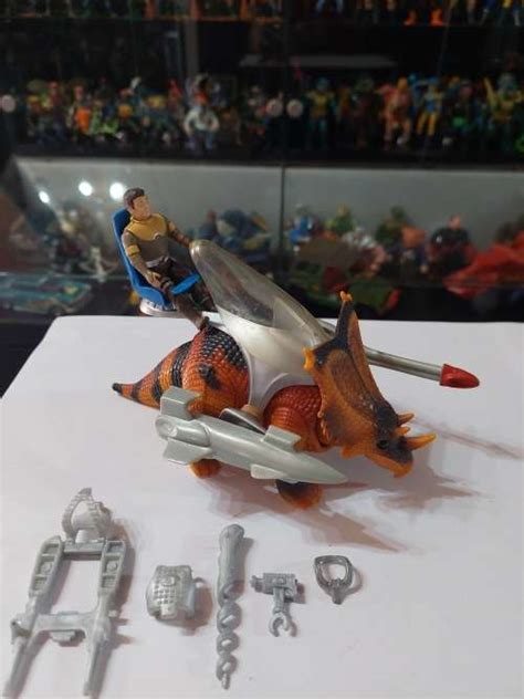 Other Action Figures Dino Riders 1990 Complete Rare Chasmosaurus