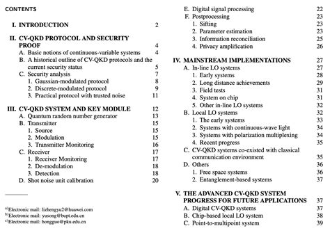 Continuous Variable Quantum Key Distribution System A Review And Perspective · Issue 6244