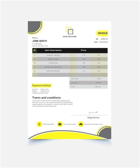 Factuur Layout Afbeeldingen Gratis Downloaden Op Freepik