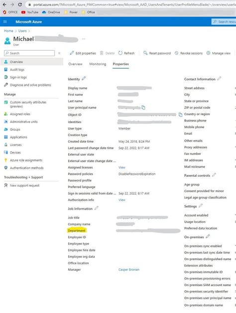 solved dataverse retrieve user fields like department power
