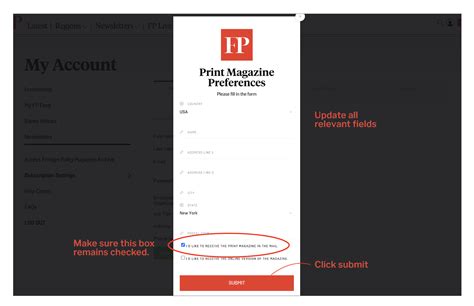 Update Mailing Address Foreign Policy