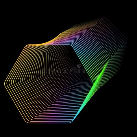 Vector Illustration Of Movement Pattern Of Lines And Shape Geometric Abstract Background Eps10