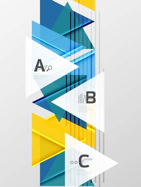 Premium Vector Modern Geometrical Triangle Abstract Background With Sample Text