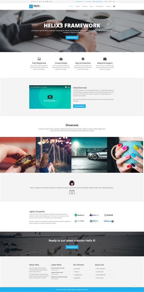 Helix3 Best Template Framework For Joomla Joomla Templates Best Templates