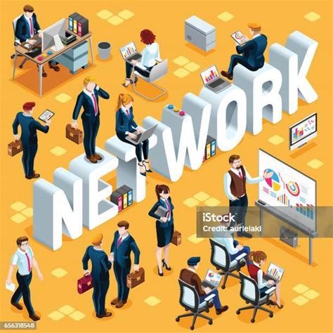 네트워크 아이소메트릭 사람들이 3d 설정된 벡터 일러스트 레이 션 고객에 대한 스톡 벡터 아트 및 기타 이미지 고객 3차원 형태 가정의 방 Istock