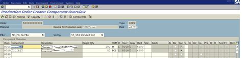 Create Production Order Without Material For Rework