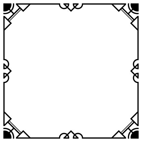 Vector Frame Decoration Black And White Eps 10 13477670 Vector Art At Vecteezy