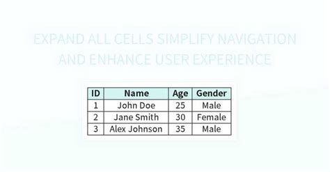 expand all cells simplify navigation and enhance user experience excel