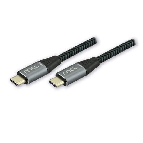 Câble Type C Usb 32 Mâle Mâle Tressé Gen 2 20gb 100w 5a 2m