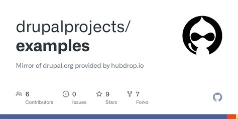 Github Drupalprojects Examples Mirror Of Drupal Org Provided By Hubdrop Io