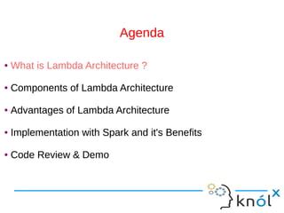 Lambda Architecture With Spark PPT