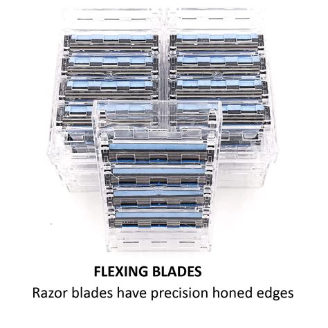 Taconic Shave 40 Triple Razor Blade Cartridges Compatible With Gillette Sensor And Personna
