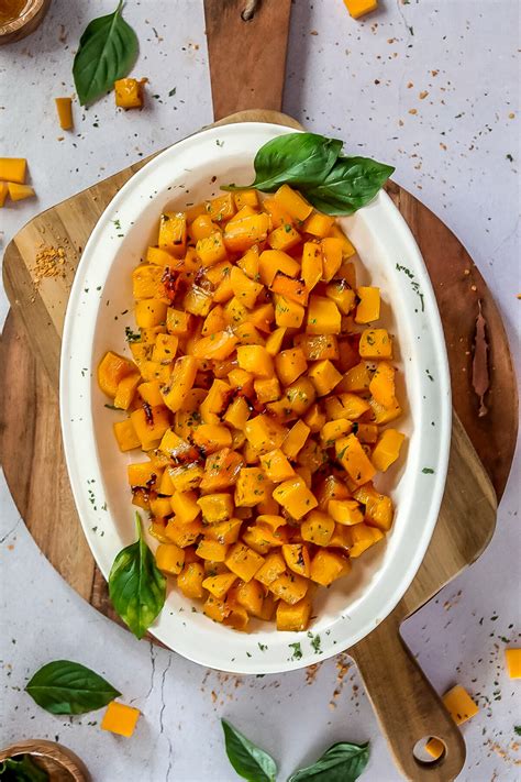 Maple Glazed Butternut Squash Recipe Rosemary And Maple