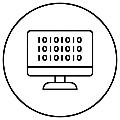 Premium Vector Binary Code Icon Vector Image Can Be Used For Coding