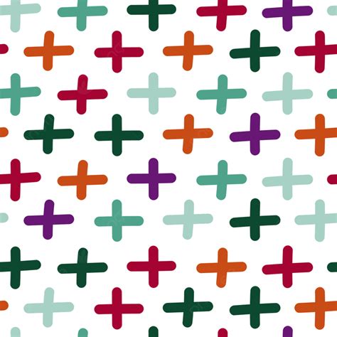 Hand Drawn Abstract Cross Seamless Pattern Background Cross Pattern