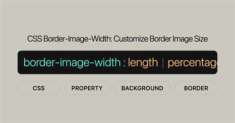CSS Border Image Width Customize Border Image Size