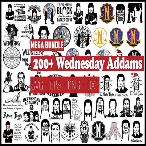 Wednesday Addams Svg Jenna Ortega Addams Family Svg Insta Inspire