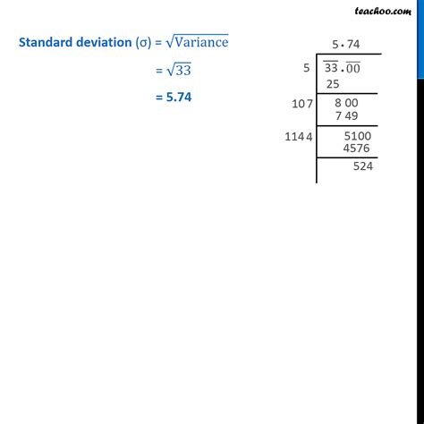 Example 8 Find Variance Of 6 8 10 12 14 16 18 20