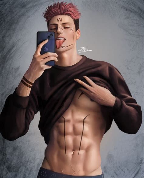 Sukuna Sexy Anime Jujutsu Handsome Anime Guys