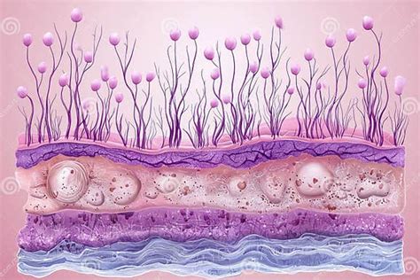 Professional Illustration Showcases Detailed Structure Of Skin Layers