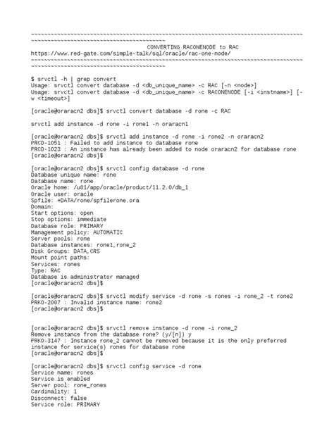 converting raconenode to rac pdf load balancing computing databases