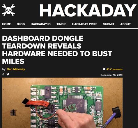 Hacking A Mileage Manipulator Can Bus Filter Device Dangerous Payload