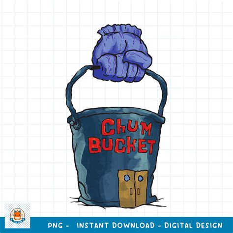 Spongebob Squarepants Chum Bucket Png Digital Download Inspire Uplift
