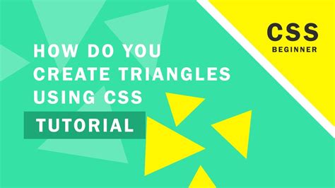 how to create css triangles arrow step by step youtube