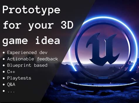 create a playable prototype for your 3d game idea in ue5 by cijigames