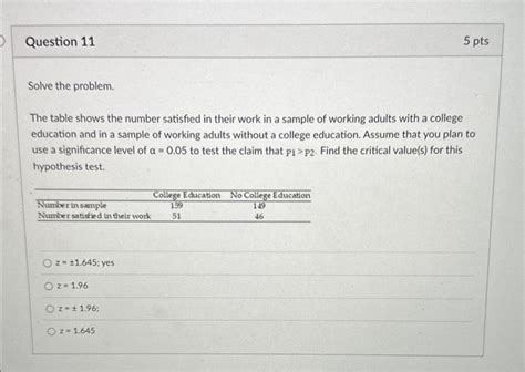 Solved Solve The Problem The Table Shows The Number Chegg Com