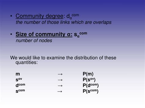 Ppt Exploring Overlapping Communities In Complex Networks A