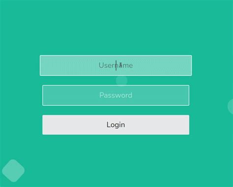 Animated Login Form Css Geekboots