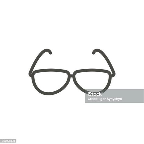 선글라스 아이콘 벡터입니다 라인 여름 안경 기호 고립 최신 유행 플랫 개요 Ui 표시 디자인입니다 웹 사이트 모바일 App 로고 그림에 대 한 얇은 선형 안경 그래픽 그림
