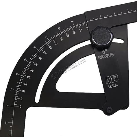 2100 6 Mittler Bros 6 Inch Radius Bend Protractor