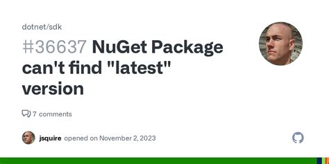 NuGet Package Can T Find Latest Version Issue 36637 Dotnet Sdk
