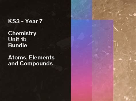 Atoms Elements And Compounds KS Bundle Year Teaching Resources