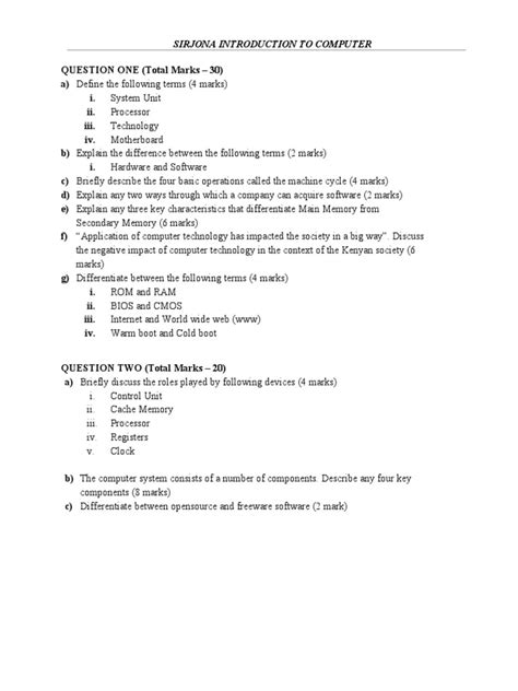 Cit 3100 Introduction To Computer Technology Pdf Booting Operating System