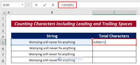 How To Use Len Function In Excel 7 Suitable Examples