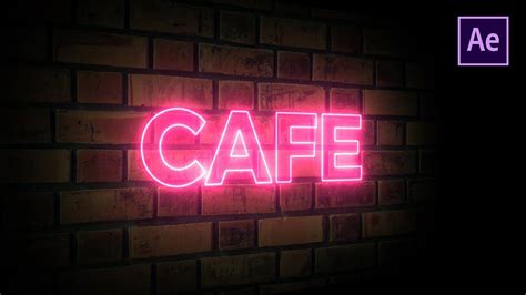 After Effects Tutorial Neon Text Animation In After Effects After