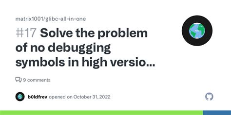 Solve The Problem Of No Debugging Symbols In High Versions Of Glibc