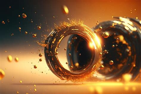 Premium Photo Abstract Science And Technology Background With Shiny Connection Elements And