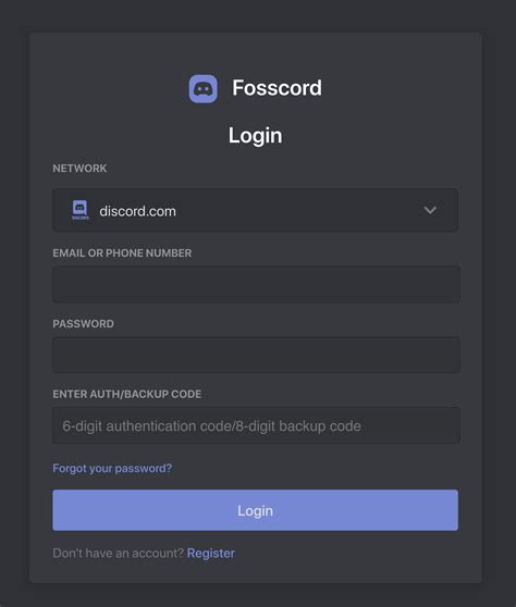 Login · Issue 13 · Spacebarchat Fosscord Web Client · Github