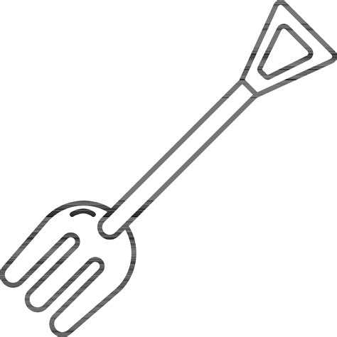 Pitchfork Icon In Black Outline 24455014 Vector Art At Vecteezy