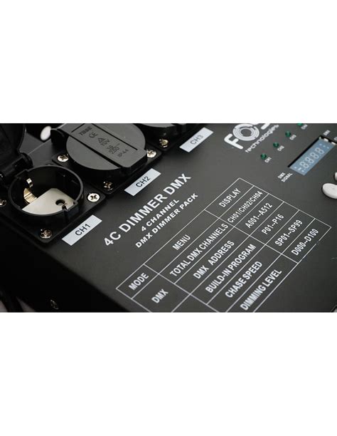4 Kanalų Dmx Dimmer Pack Fos Technologies L004661 Muzi Lt