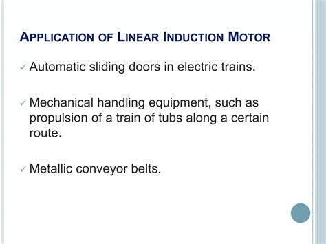 Unit V Linear Induction Motor PPTX
