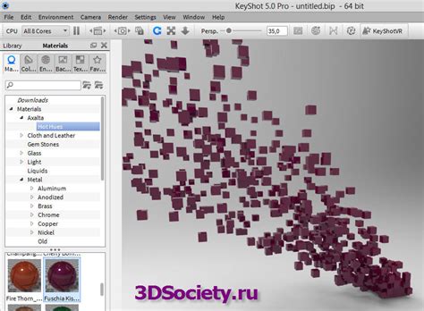 Particle Flow In Keyshot Render