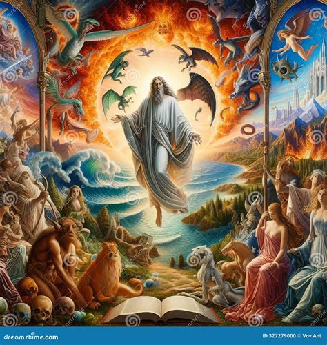 5 64 The Book Of Revelation Depicts Scenes From The Stock