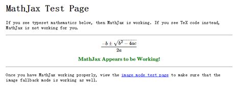 javascript mathjax test page warning stack overflow